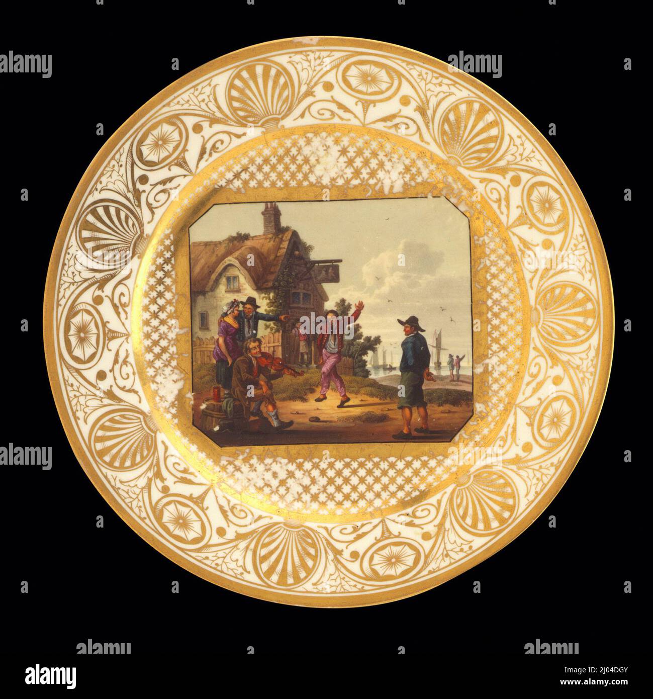 Plate. Pinxton (attributed to) (England, 18th century)J. Hewlett ...