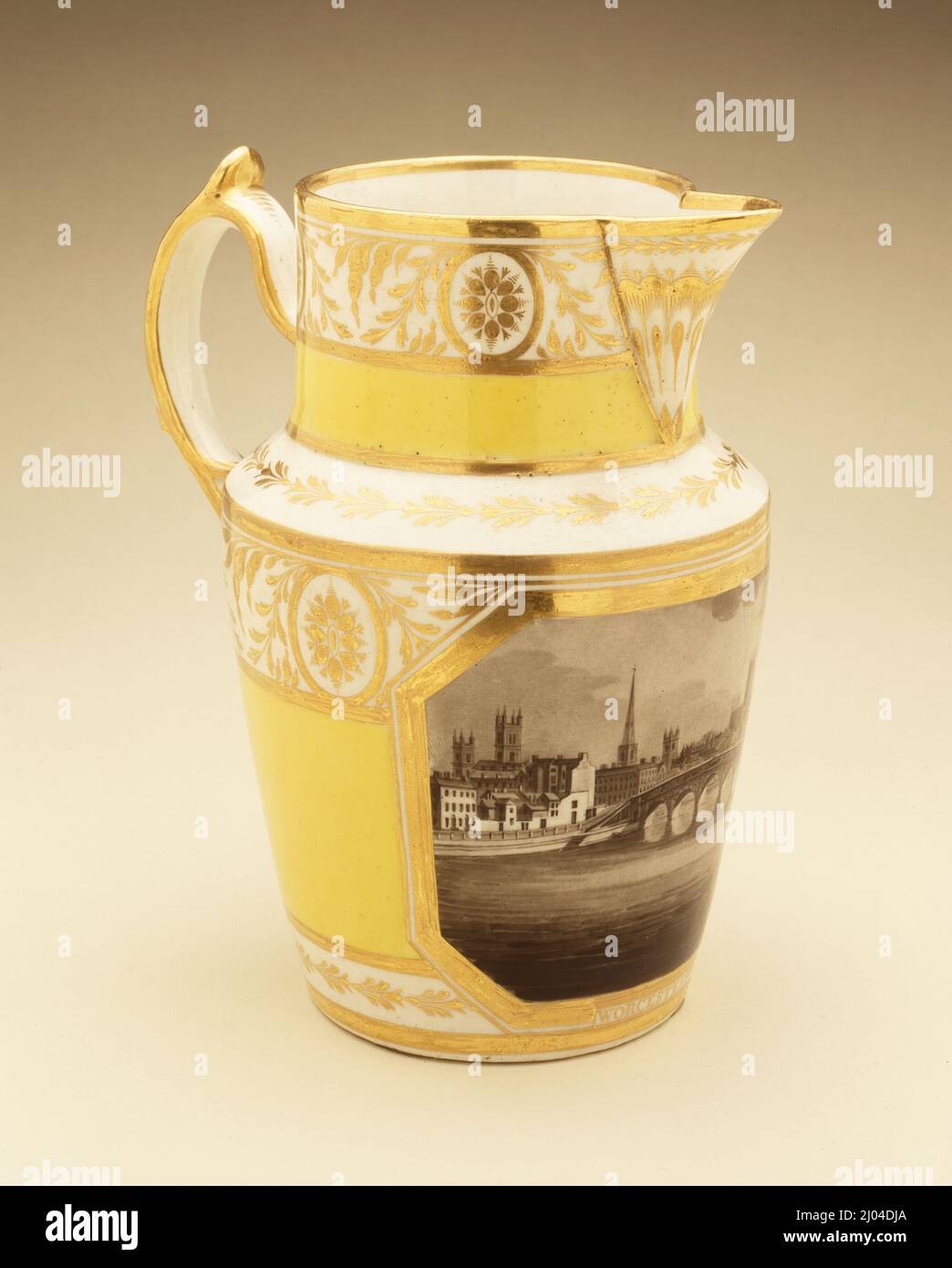 Jug with a View of Worcester. Chamberlain's Factory (England, Worcester ...