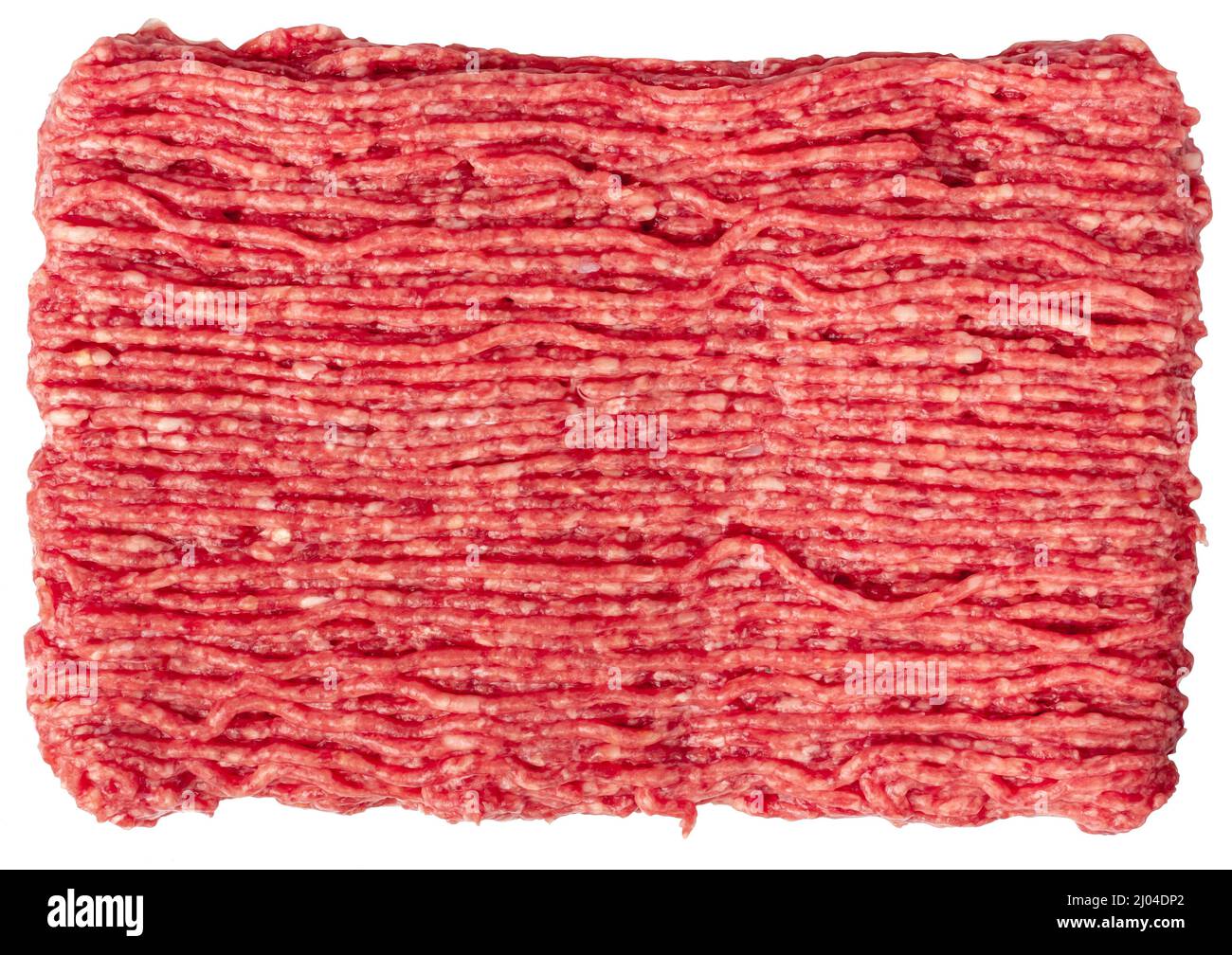 Minced pork on a white background. Mince texture Stock Photo - Alamy