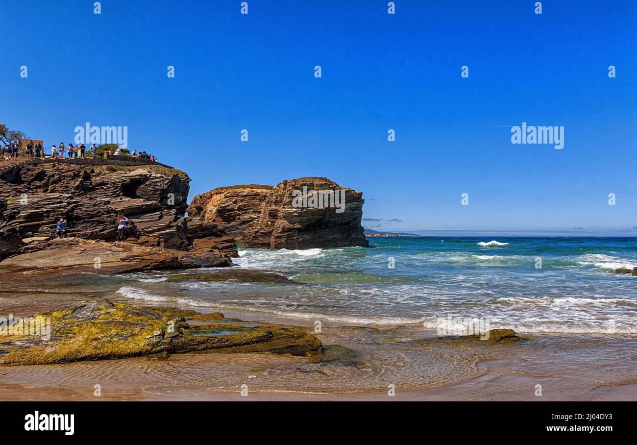 Ribadeo, playa de las Catedrales, Galicia Stock Photo - Alamy