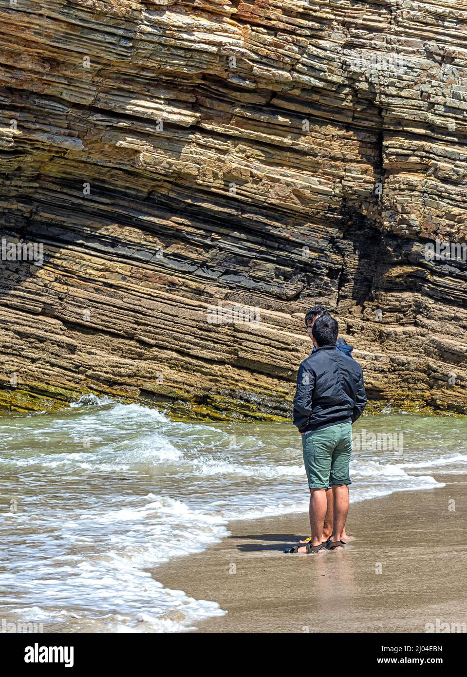 Ribadeo, playa de las Catedrales, Galicia Stock Photo - Alamy