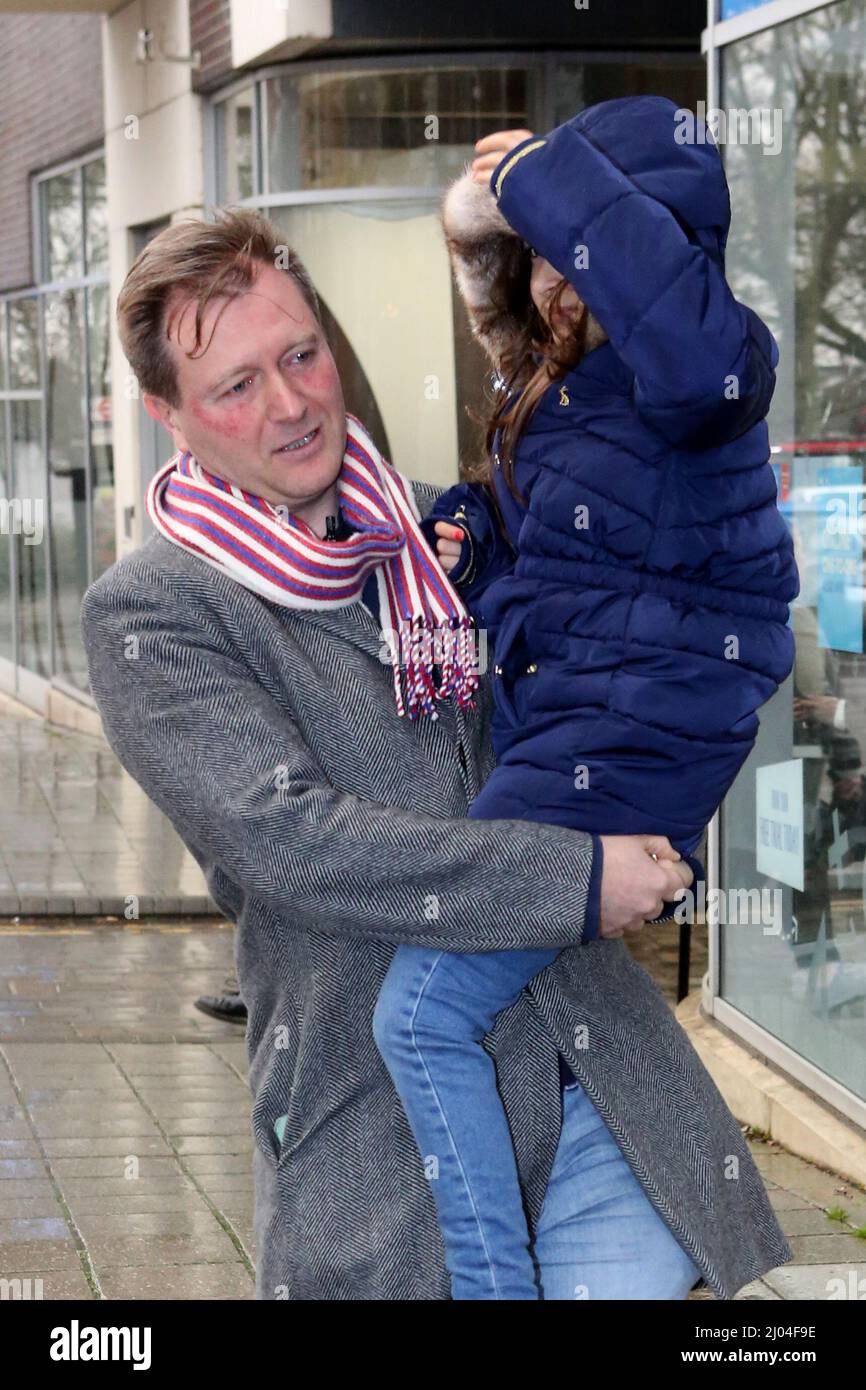 Richard Ratcliffe, with his daughter Gabriella, outside his North ...
