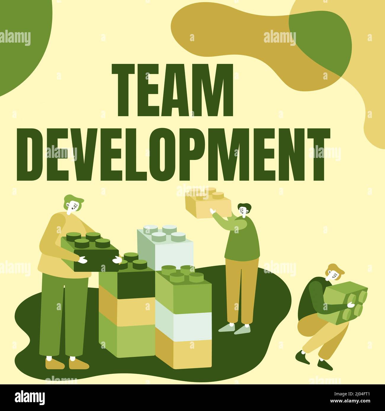 Text sign showing Team Development. Business approach learn why and how small groups change over ...