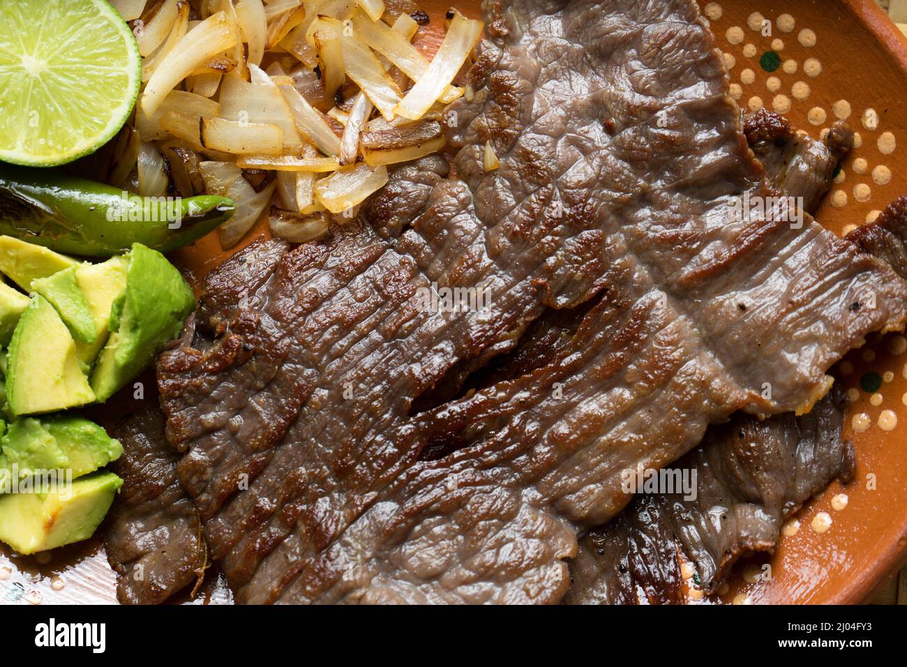 Traditional mexican dried meat "Yecapixtla cecina Stock Photo - Alamy