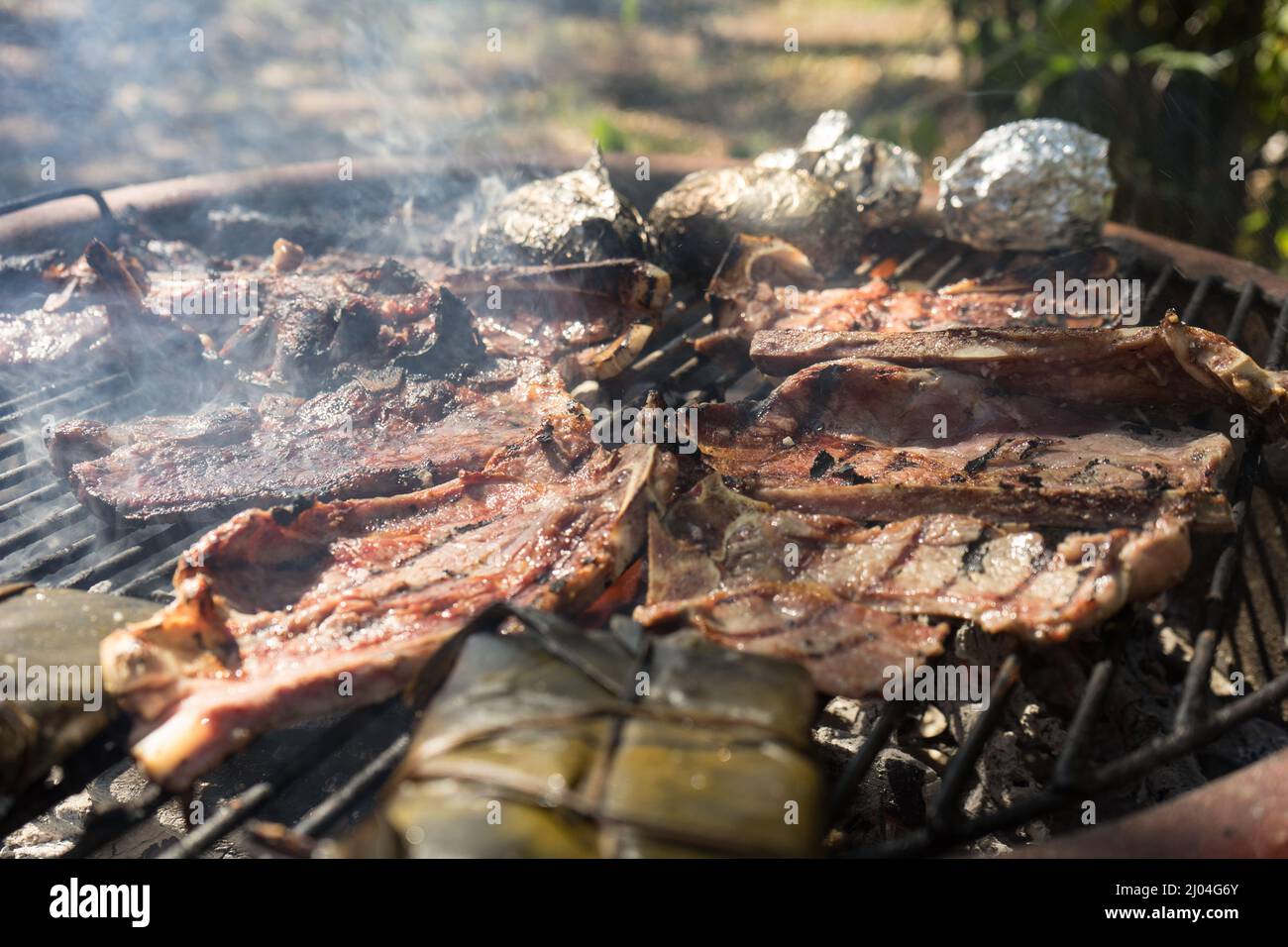 Traditional mexican barbecue Stock Photo - Alamy