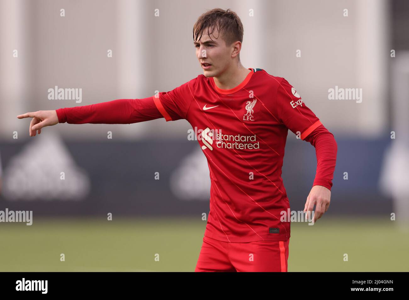 Vinovo, Italy, 15th March 2022. Max Woltman of Liverpool reacts during ...