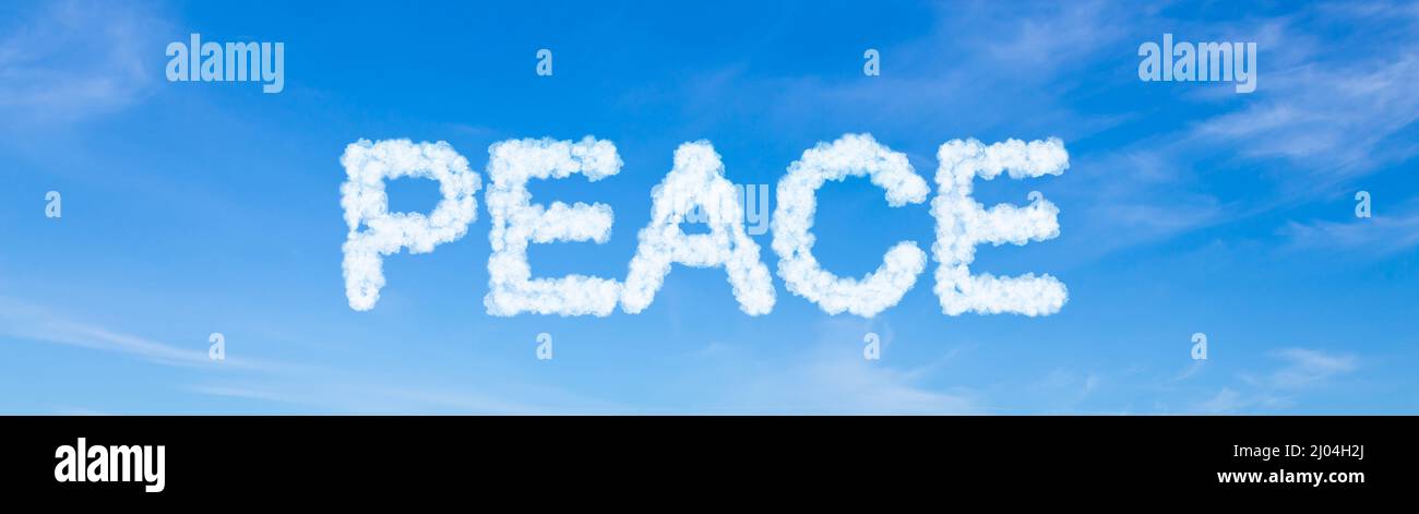 Peace word art hi-res stock photography and images - Alamy