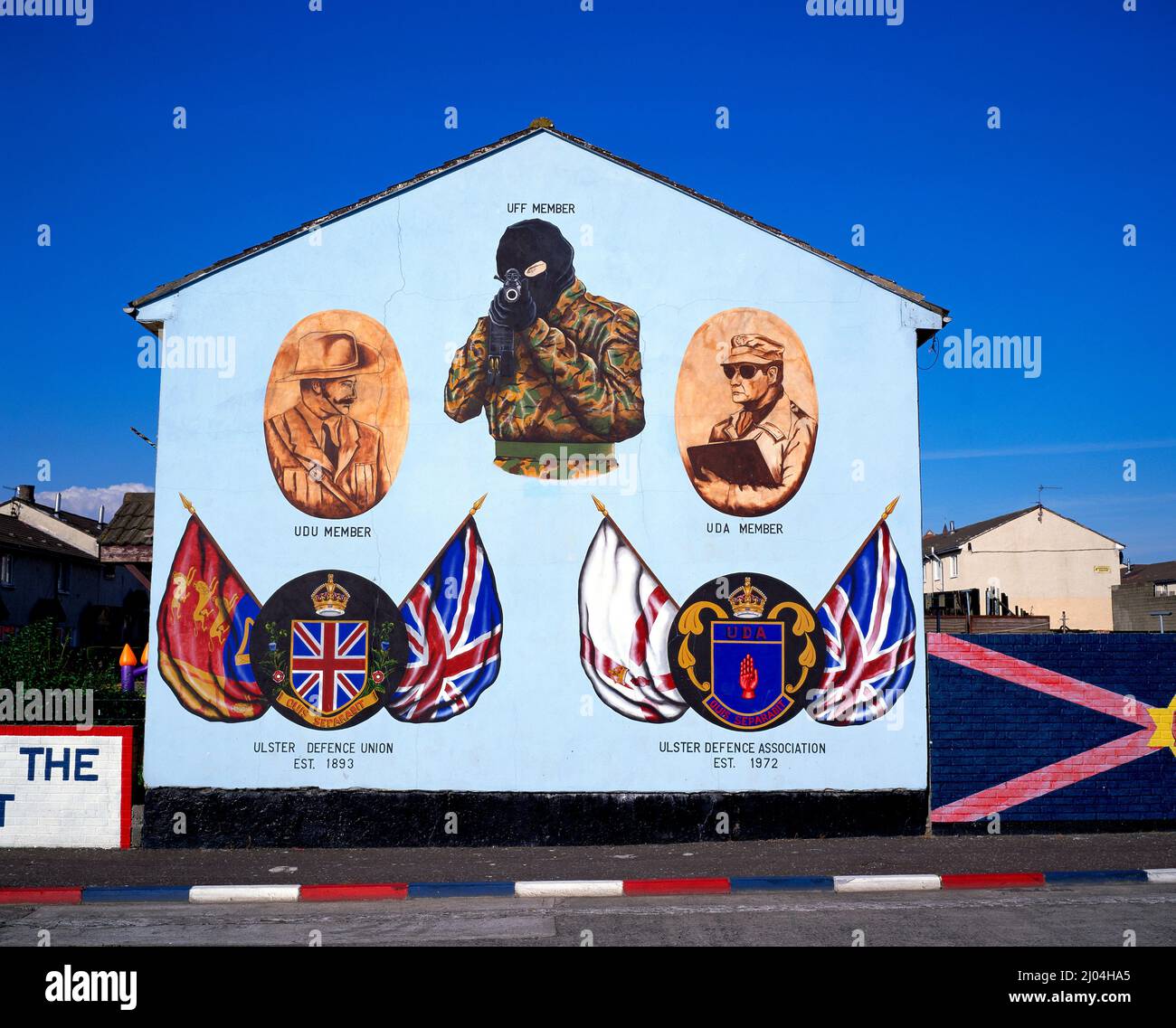 Loyalist Mural, West Belfast, Northern Ireland Stock Photo - Alamy