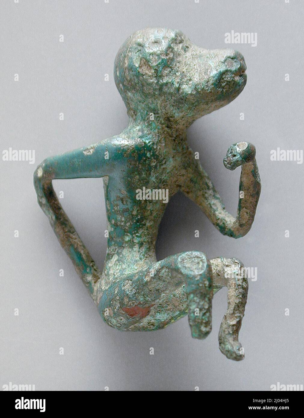 Seated Monkey. Roman, A.D. 1st-2nd century. Sculpture. Bronze, cast ...