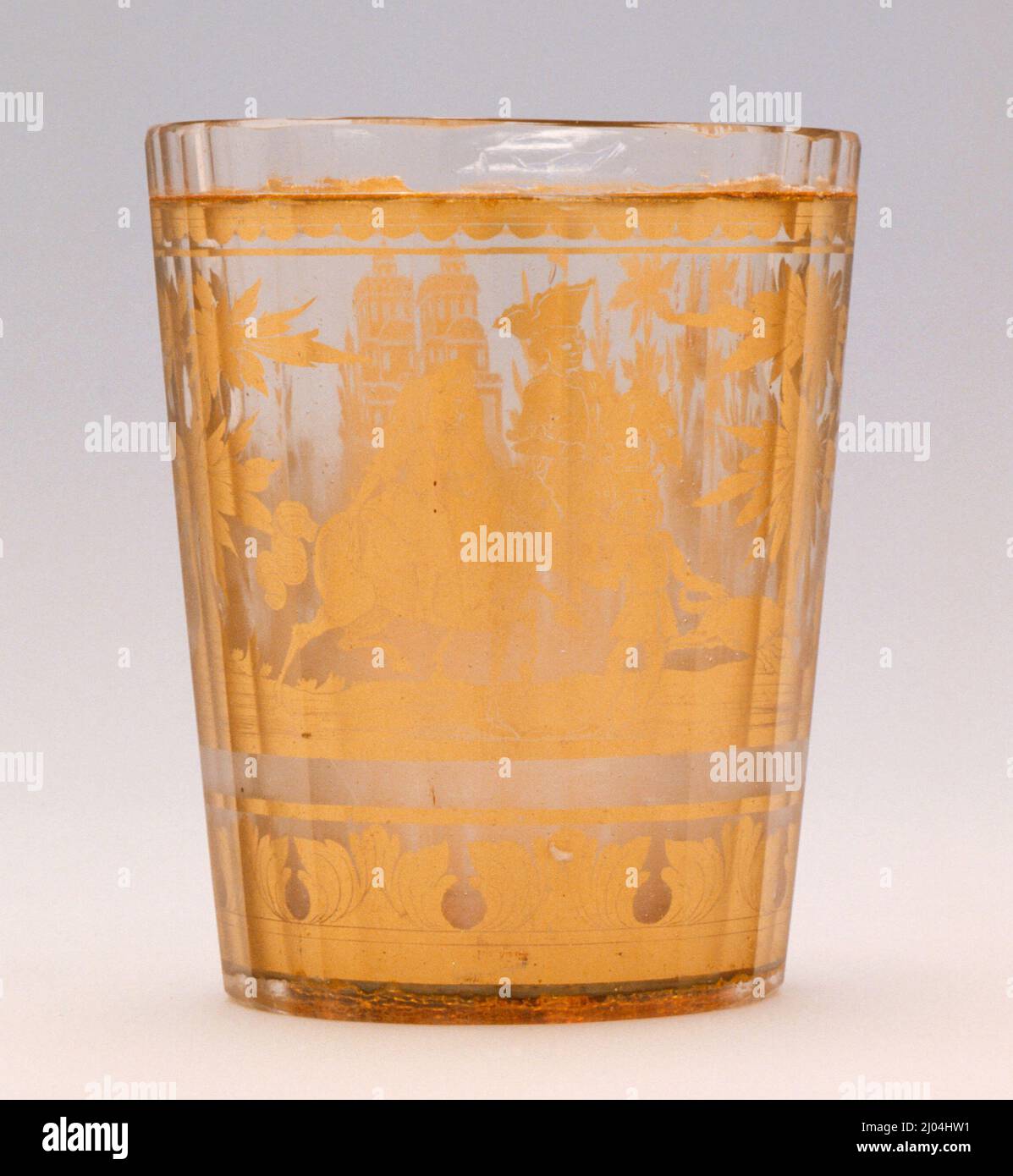 Beaker with View of Castle. Bohemia, first half of 19th century ...