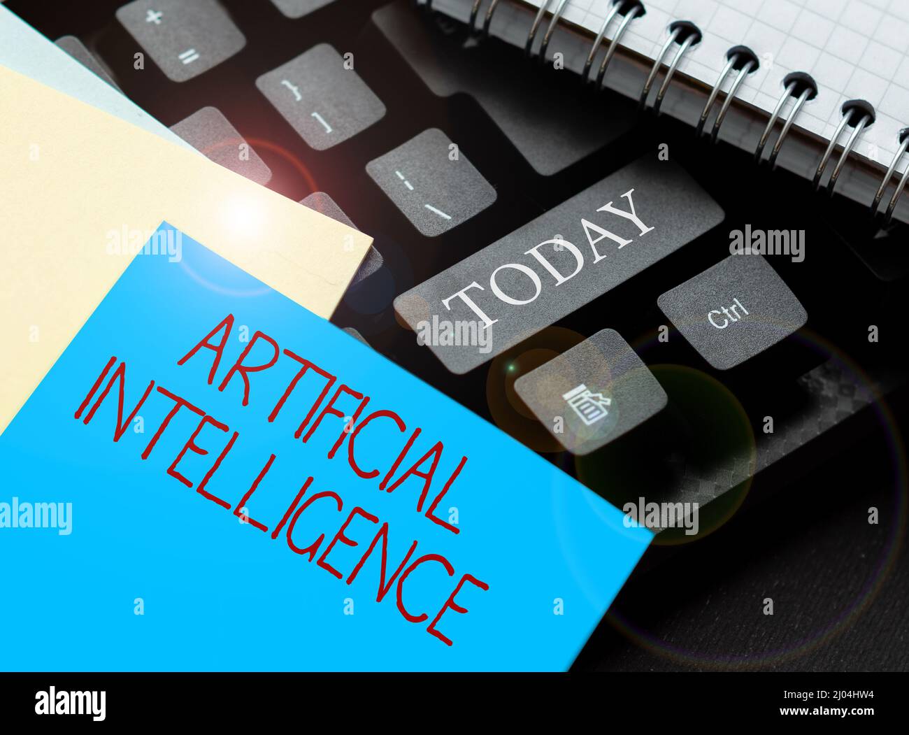 Sign displaying Artificial Intelligence. Word Written on programmed to ...