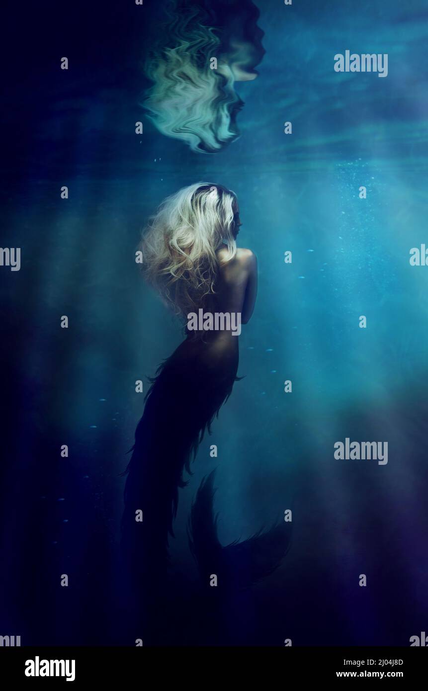 Underwater goddess. A gorgeous mermaid underwater - ALL design on this ...