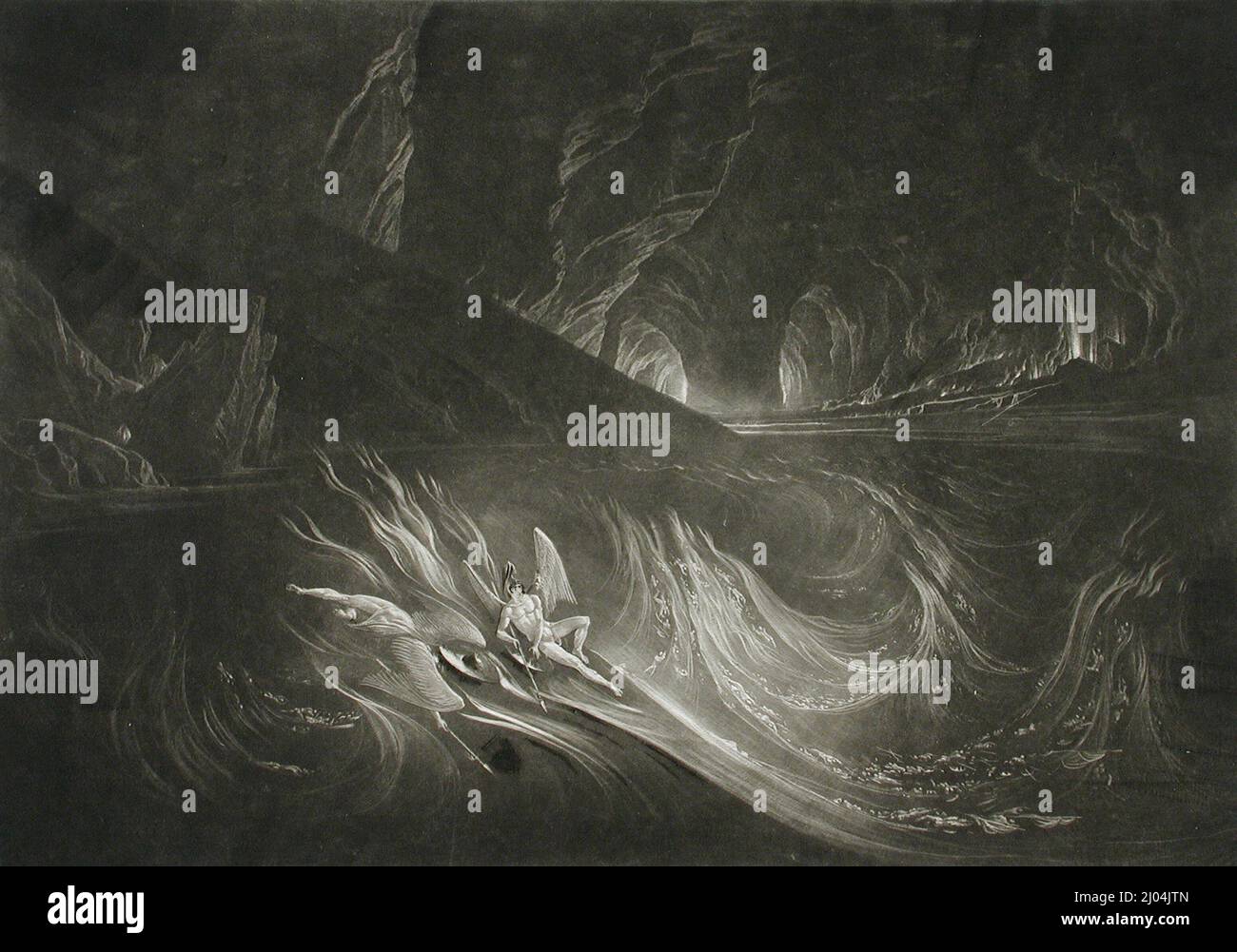 Lucifer on the burning lake hi-res stock photography and images - Alamy