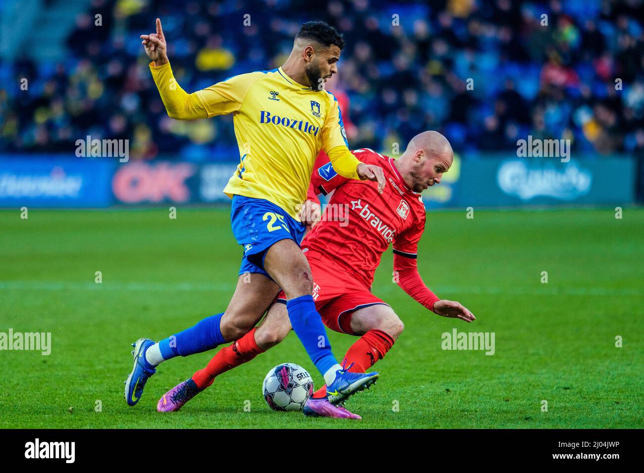 Brondby, Denmark. 13th, March 2022. Anis Ben Slimane (25) of Broendby ...