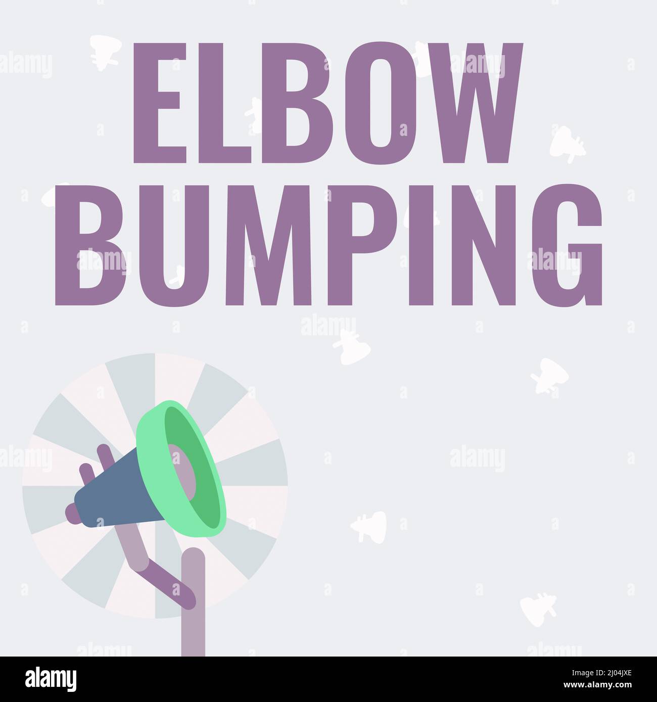 Conceptual display Elbow Bumping. Internet Concept newlytrended ...
