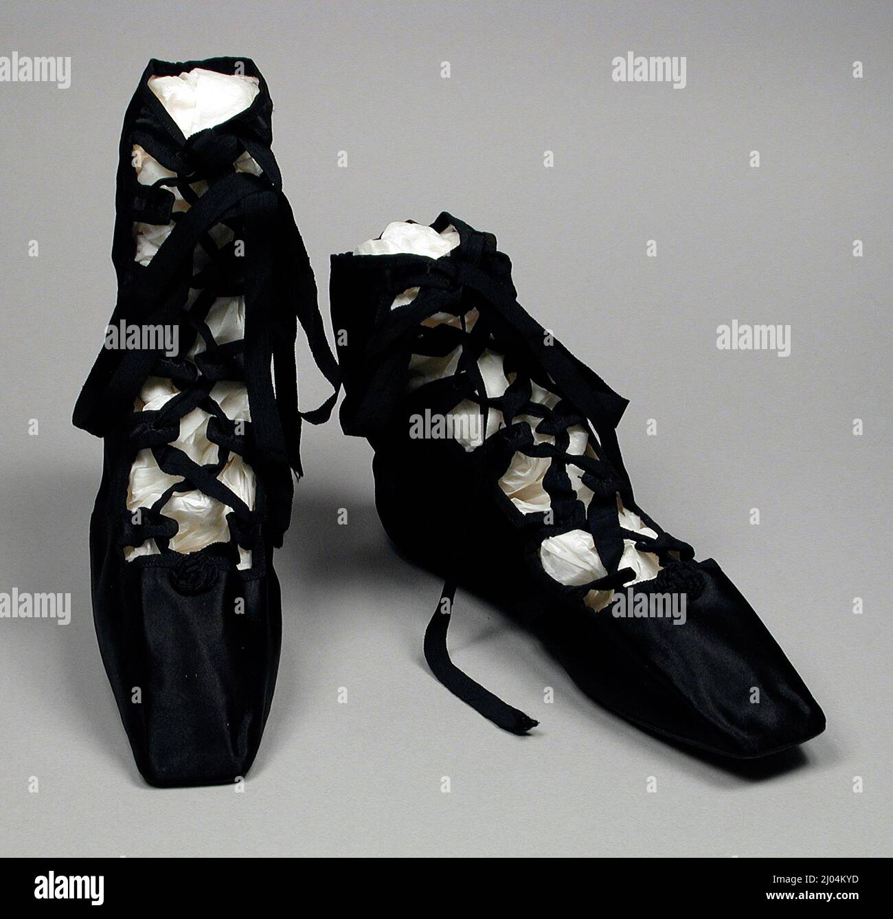 Woman's Boots and Shoe Bag. England, circa 1818. Costumes; Accessories ...