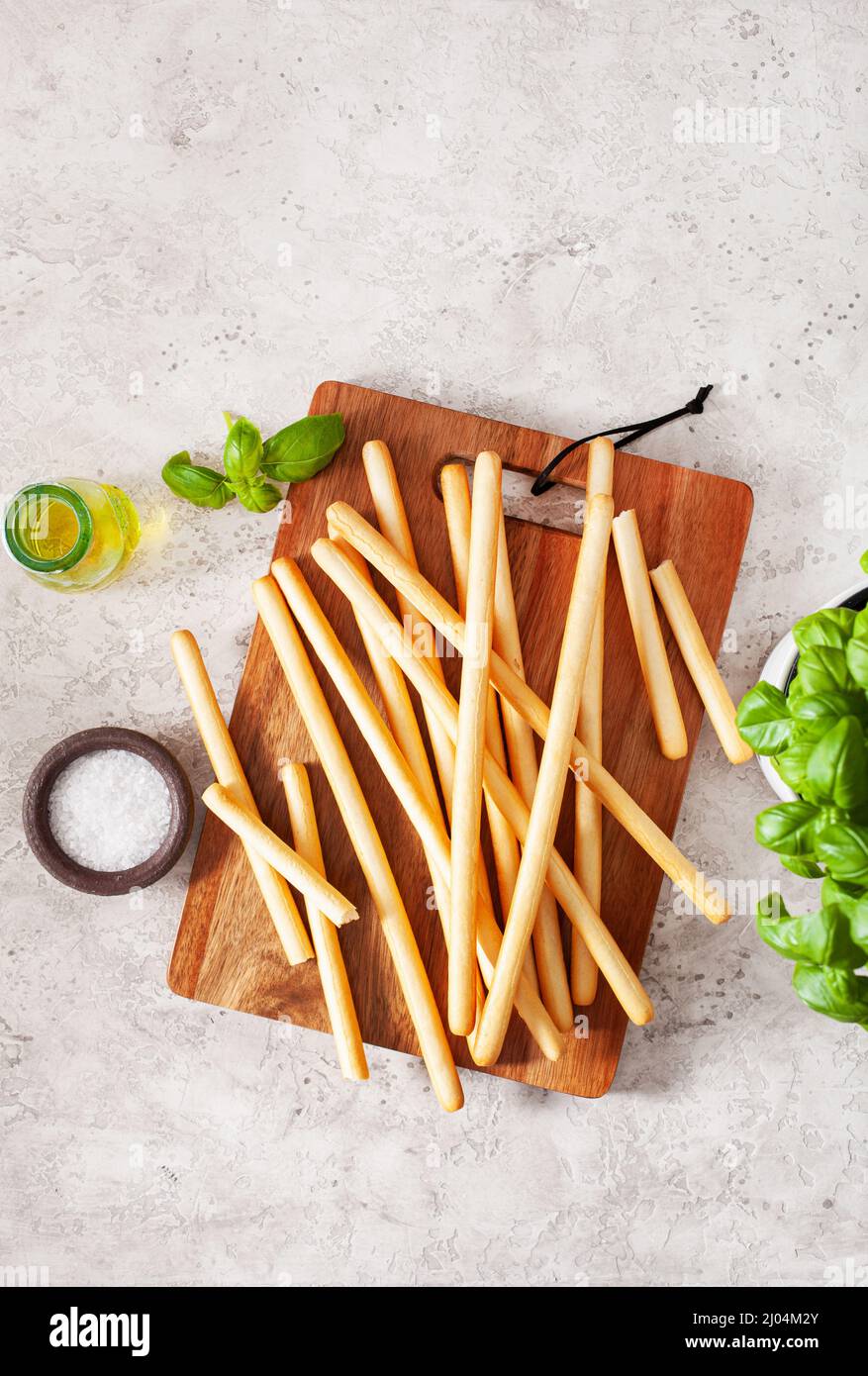 grissini crispy italian bread sticks Stock Photo - Alamy