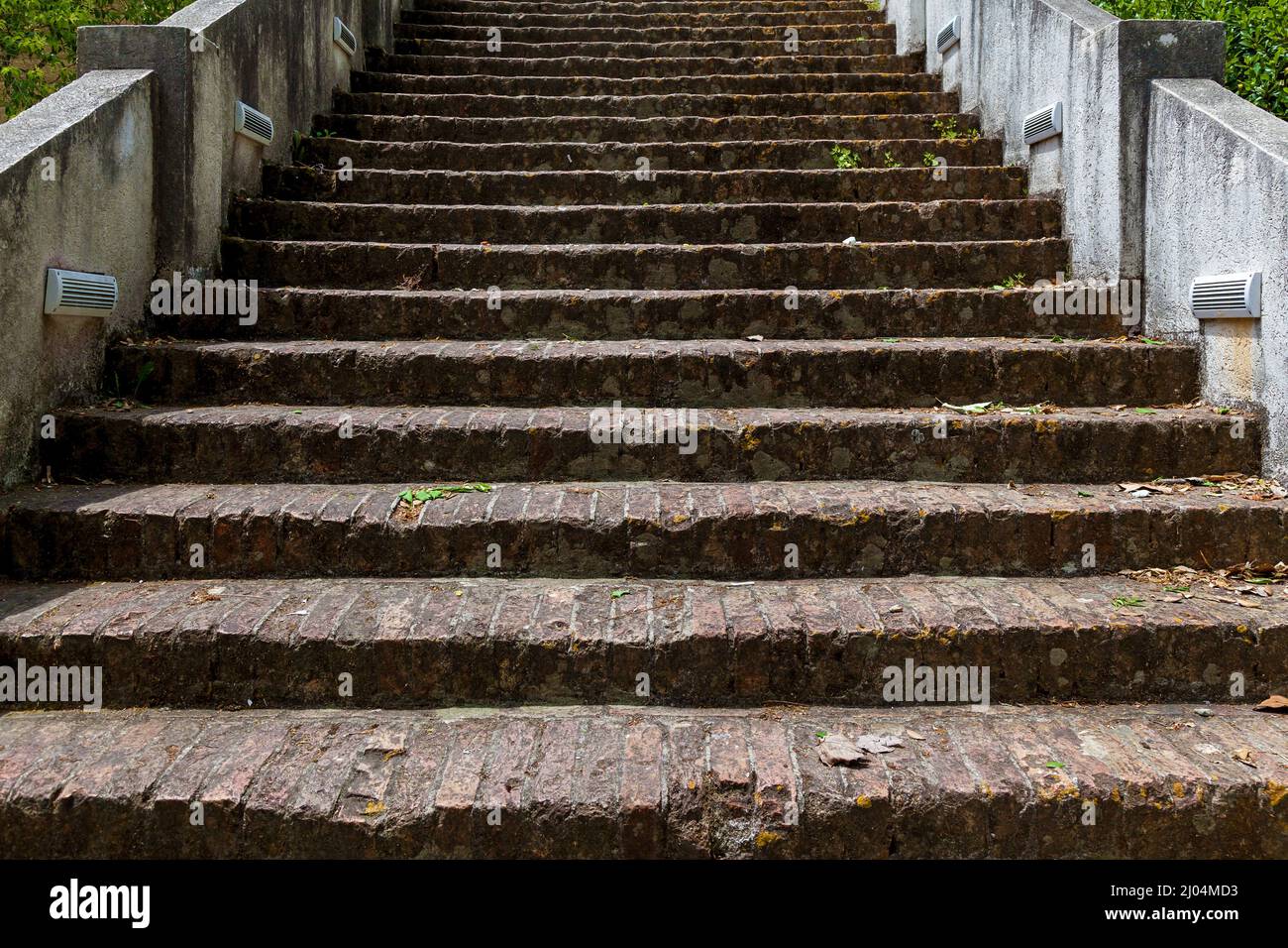 Old stone staircase. Architecture of the Old Town, House and Streets in ...