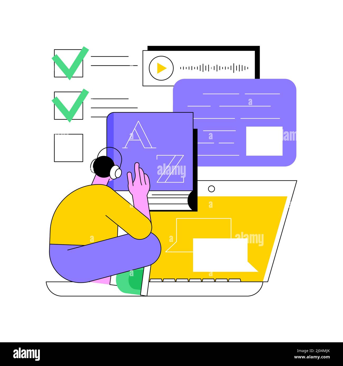 Tutor and student in home Stock Vector Images - Alamy
