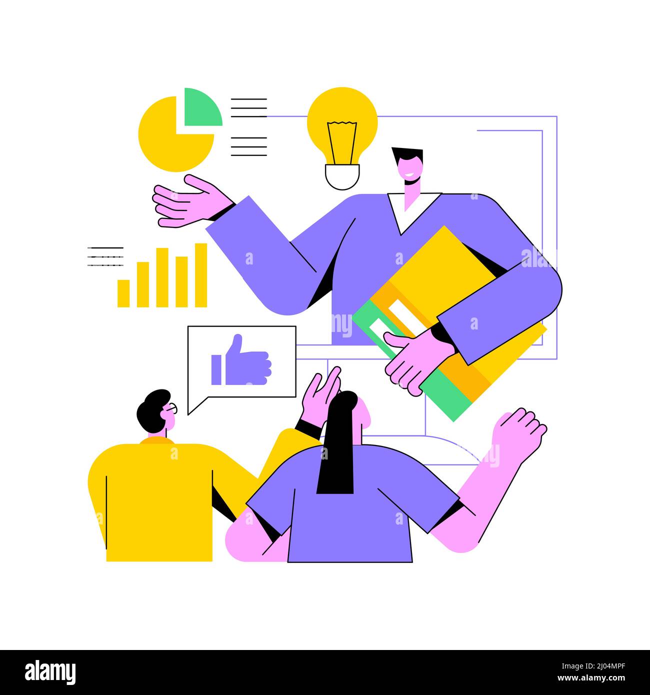 Managers workshop abstract concept vector illustration. Supervisors ...