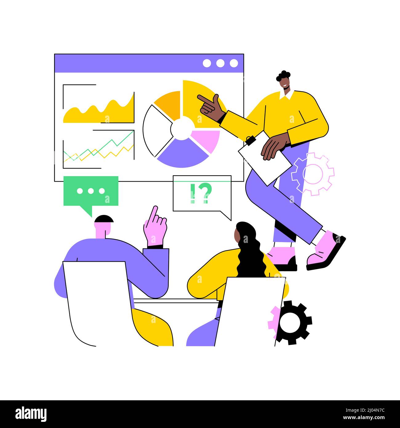 Internal education abstract concept vector illustration. Internal ...