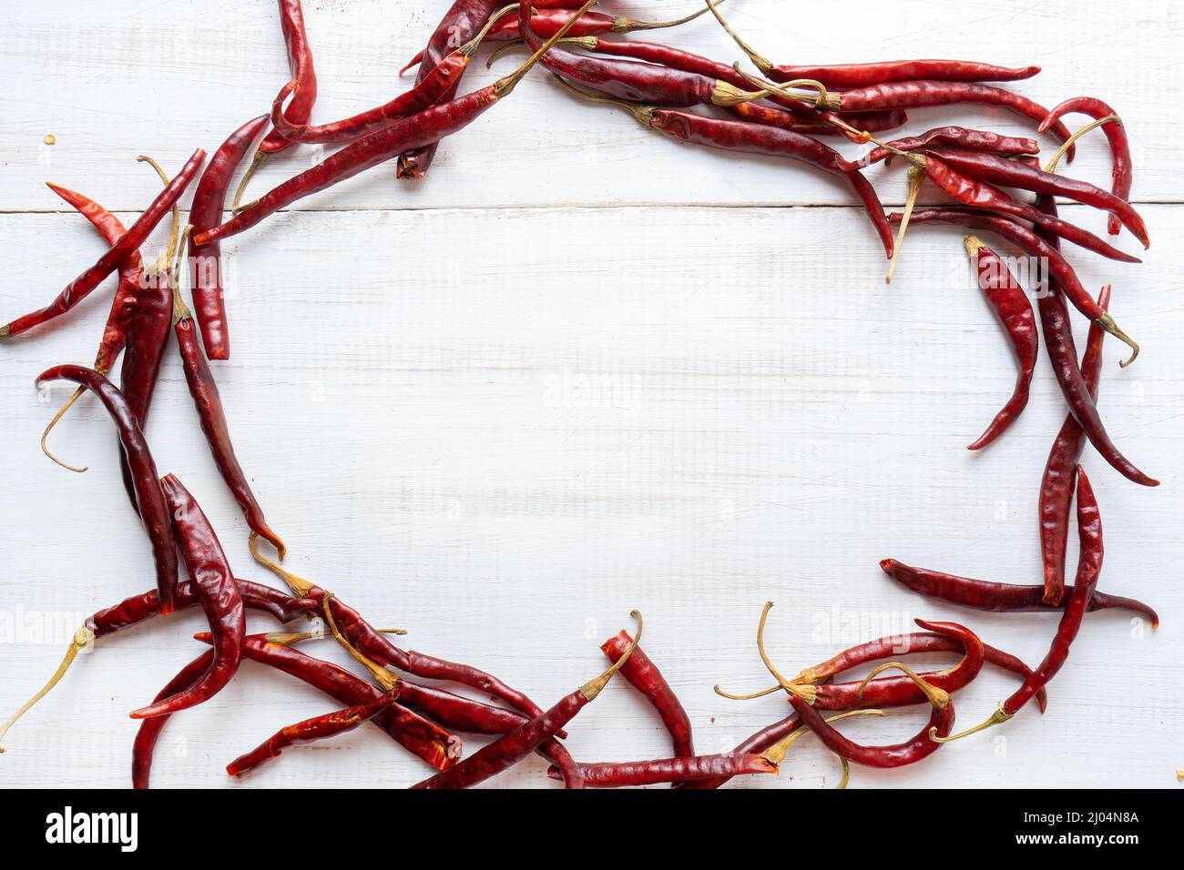 Mexican red hot chilli pepper frame Stock Photo - Alamy