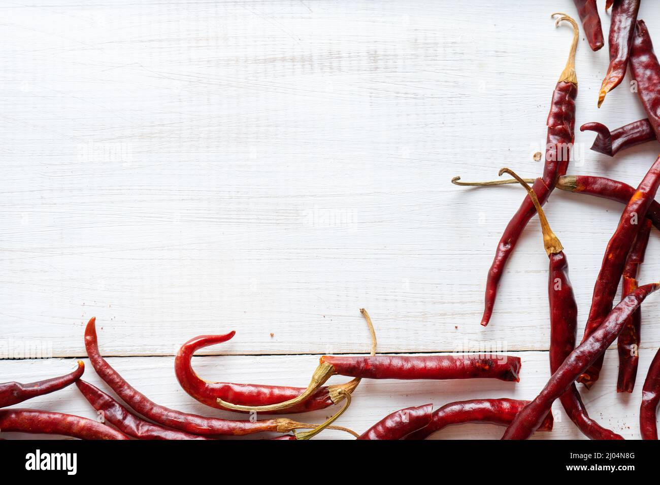 Mexican red hot chilli pepper frame Stock Photo - Alamy