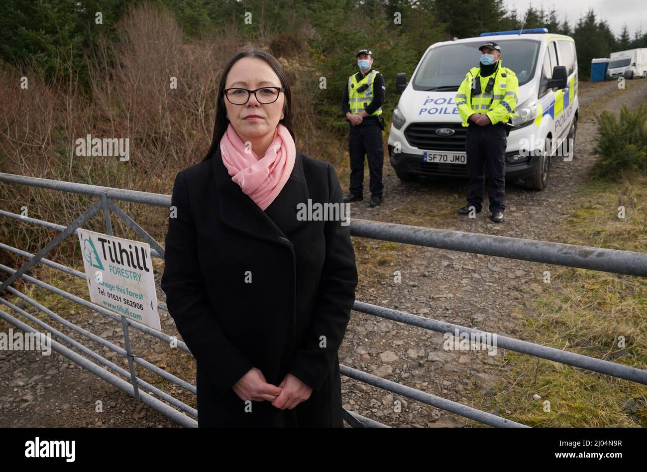 Detective Superintendent Suzanne Chow from Police Scotland at a remote ...