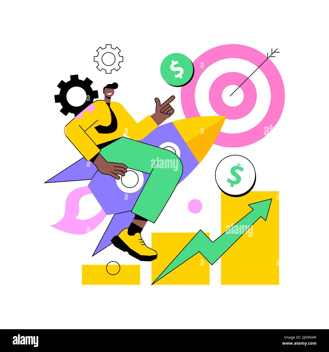 Career development abstract concept vector illustration. Career change ...