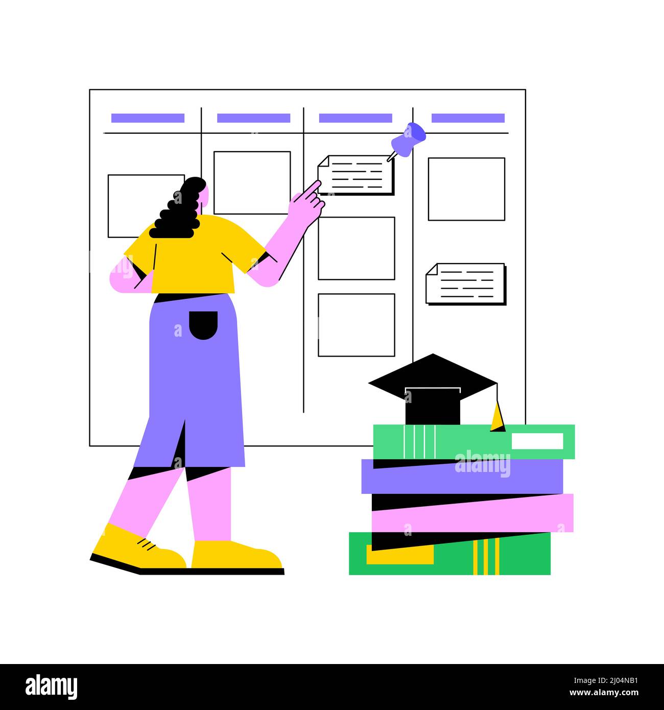 School curriculum abstract concept vector illustration. Homeschooling ...