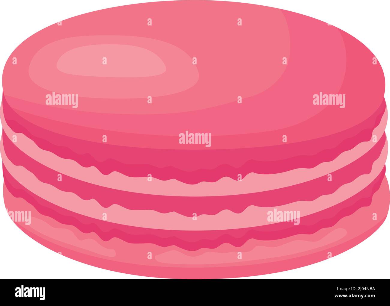 sweet pink macaron dessert icon Stock Vector Image & Art - Alamy