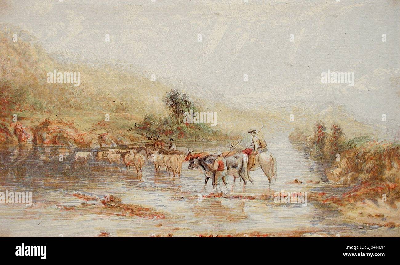 Welsh Drovers. George Baxter (England, Sussex, 1804-1867). England ...