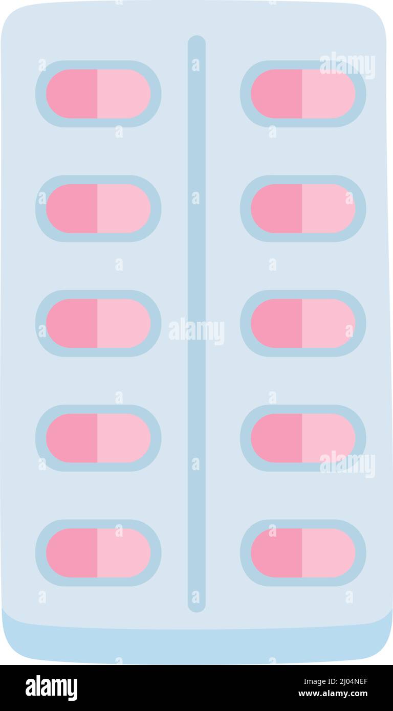 pink capsules drugs medical icon Stock Vector Image & Art - Alamy