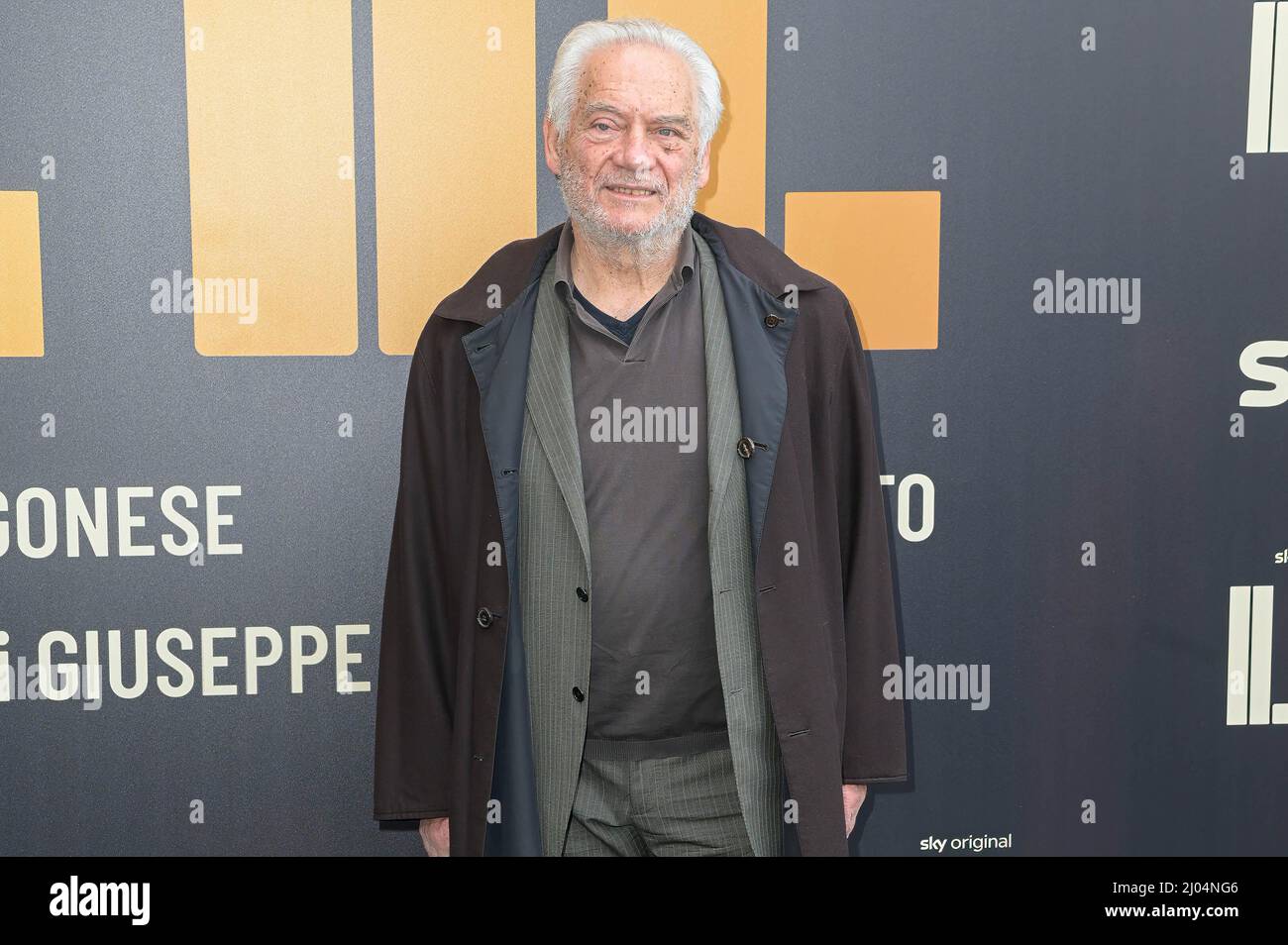 Giorgio Colangeli attends the photocall of the Sky tv series Il Re at ...