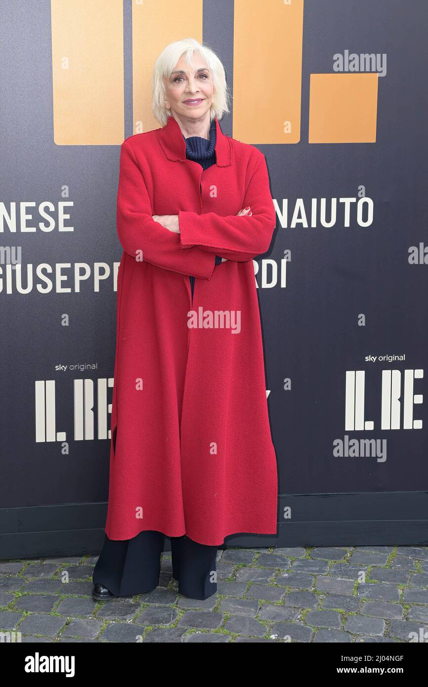 Anna Bonaiuto attends the photocall of the Sky tv series Il Re at The ...