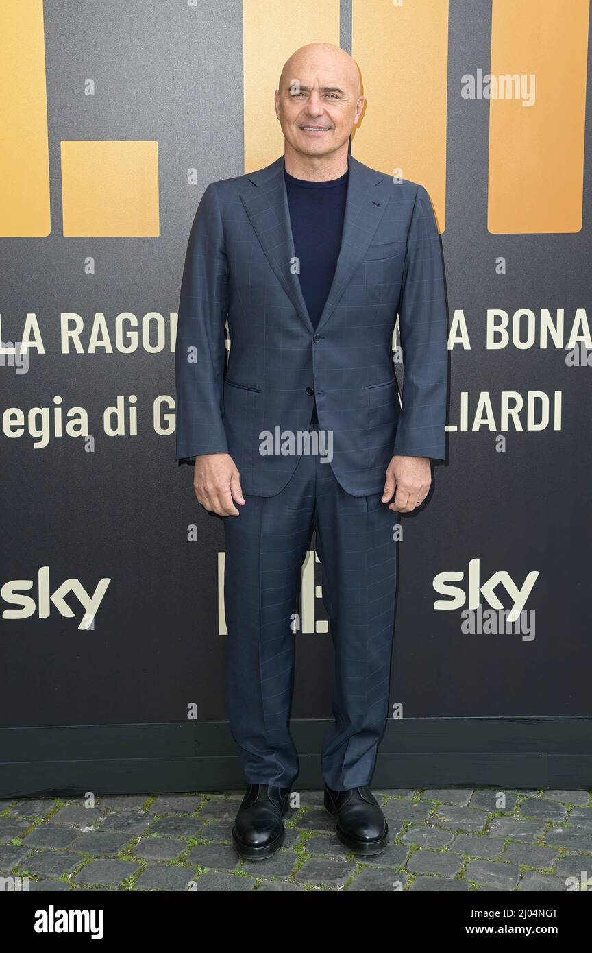 Luca Zingaretti attends the photocall of the Sky tv series Il Re at The ...