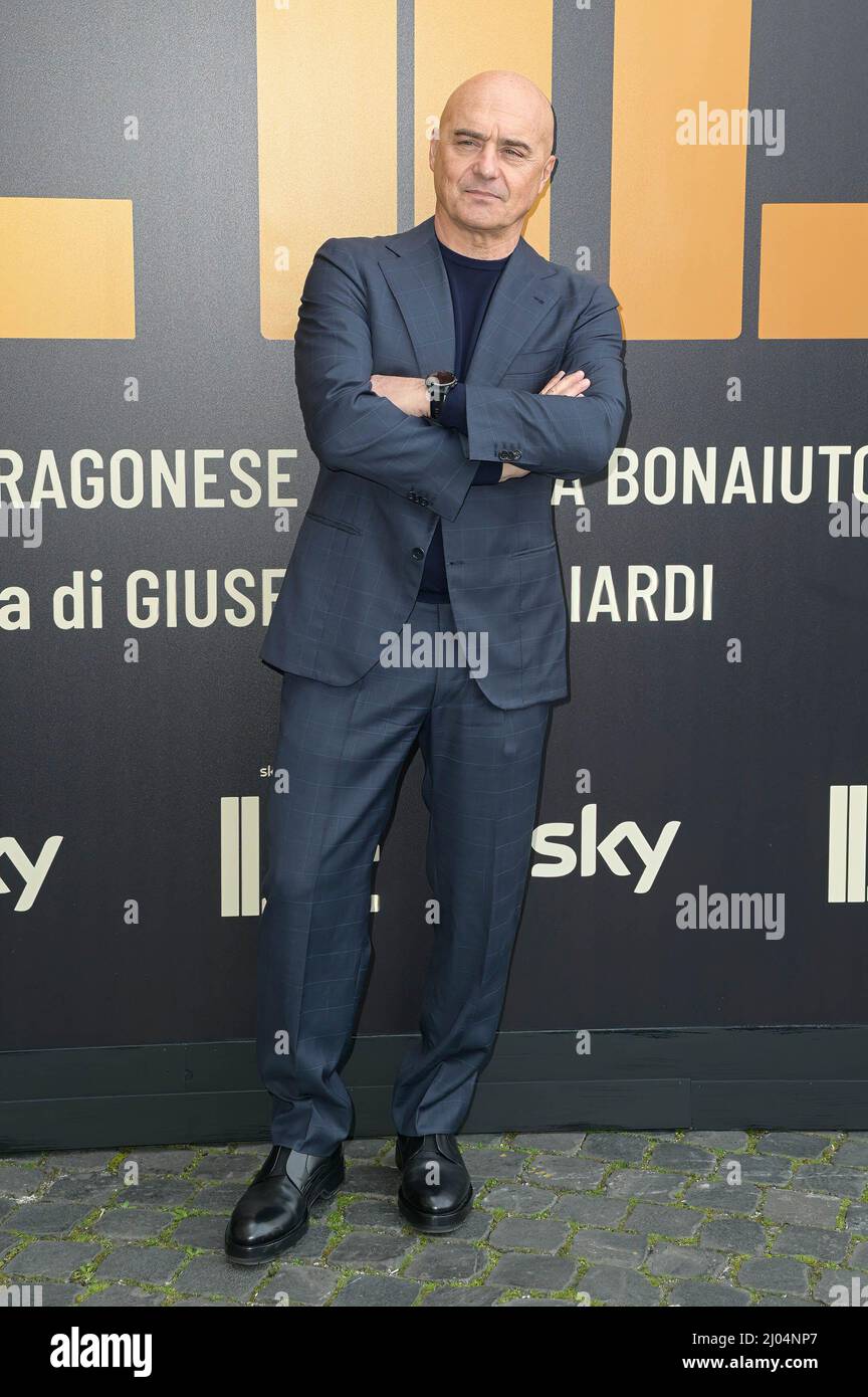 Luca Zingaretti attends the photocall of the Sky tv series Il Re at The ...