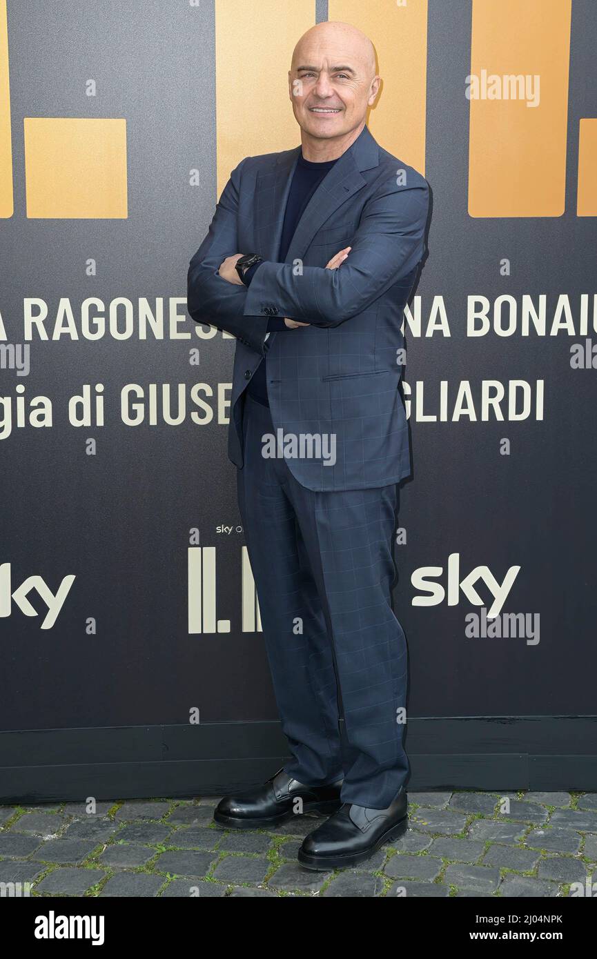 Luca Zingaretti attends the photocall of the Sky tv series Il Re at The ...
