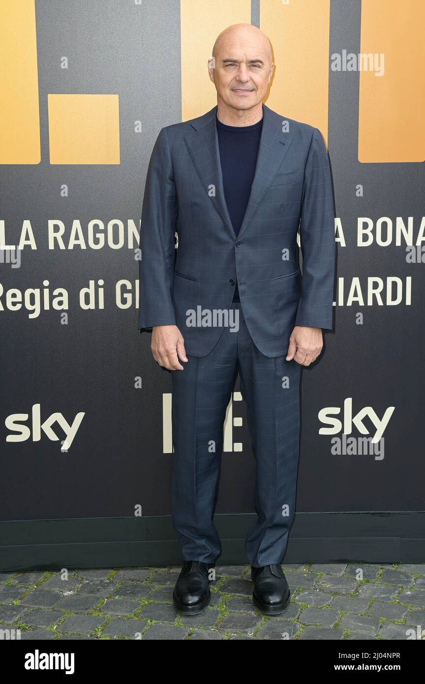 Luca Zingaretti attends the photocall of the Sky tv series Il Re at The ...