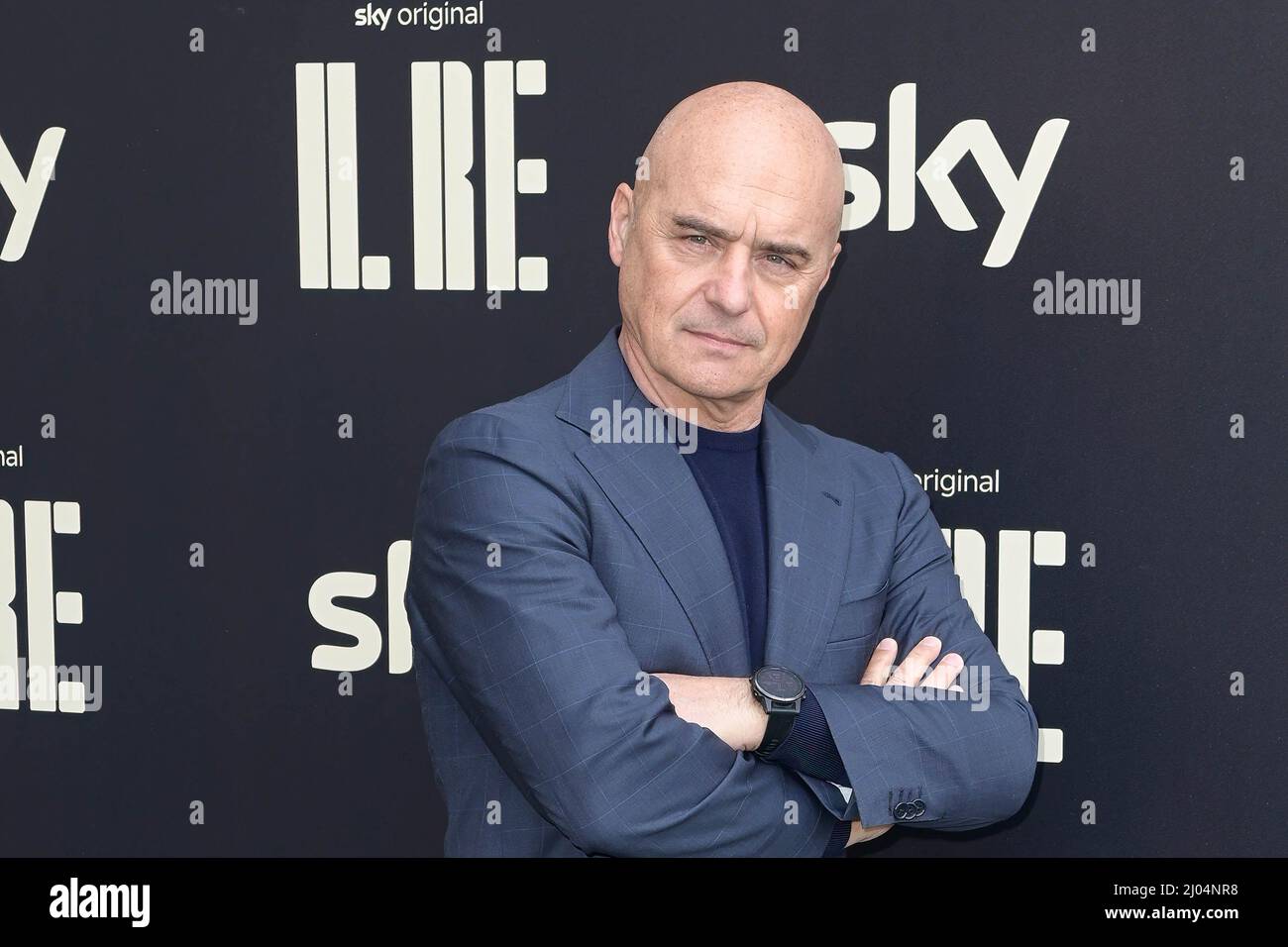 Luca Zingaretti attends the photocall of the Sky tv series Il Re at The ...