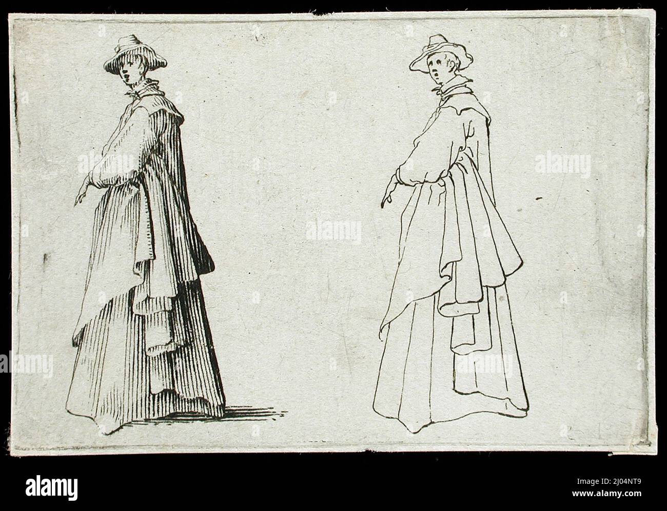 Woman in a Large Dress. Jacques Callot (France, Nancy, 1592-1635 ...