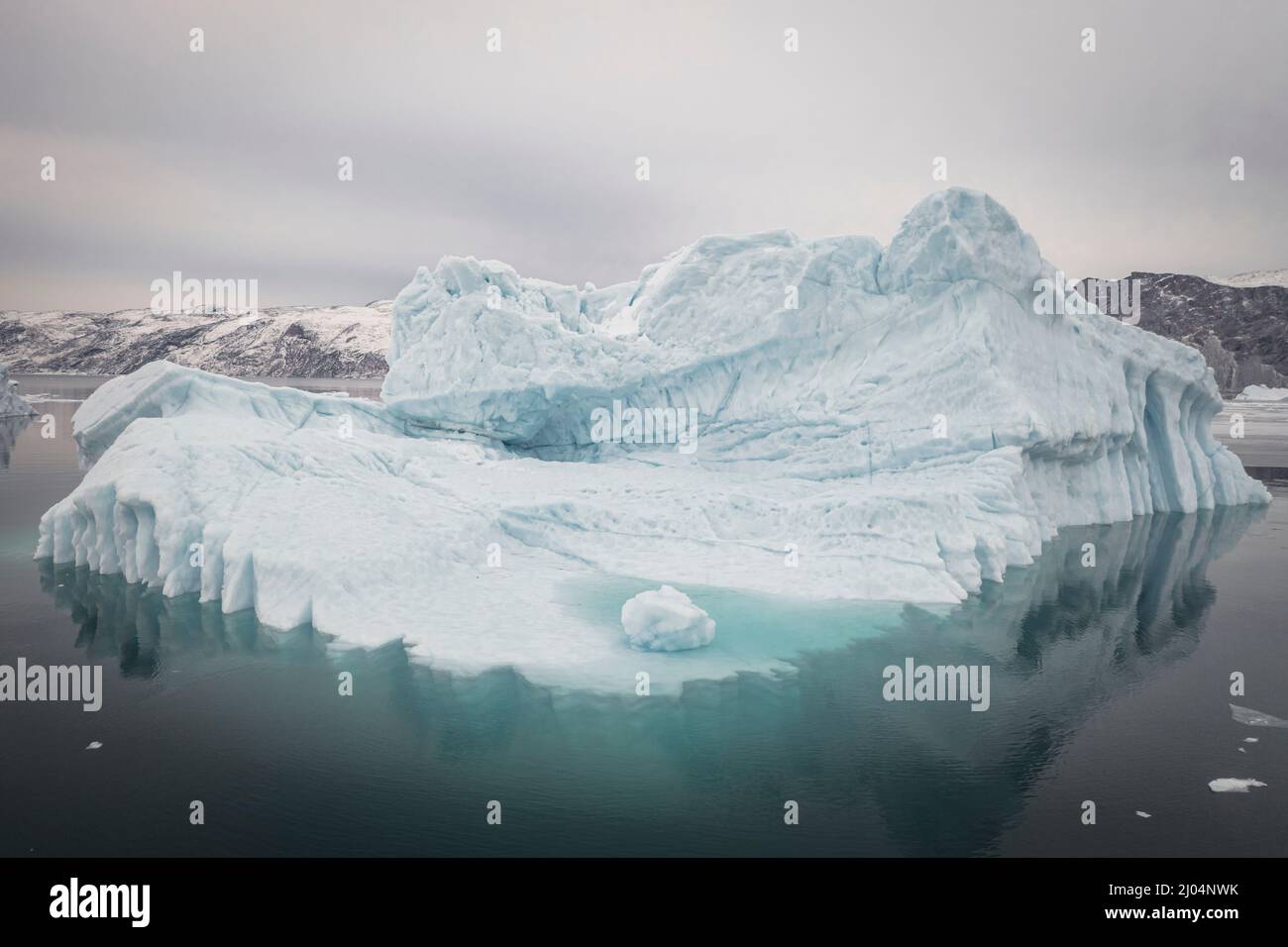 extreme icebergs from aerial view Stock Photo - Alamy