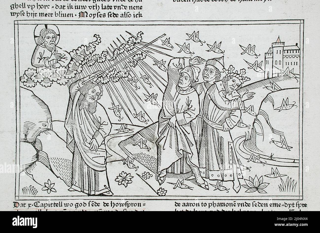 God Sends the Locusts to Egypt (recto); God Sends Hail to Egypt (verso ...