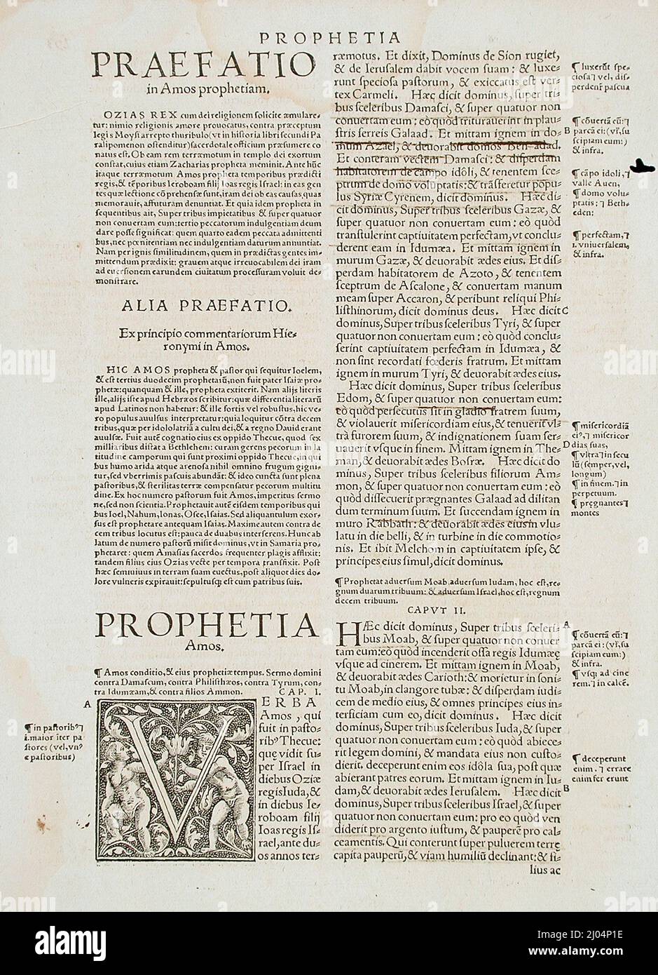 Leaf from Biblia Breves. Germany, circa 1500. Prints. Letterpress text ...