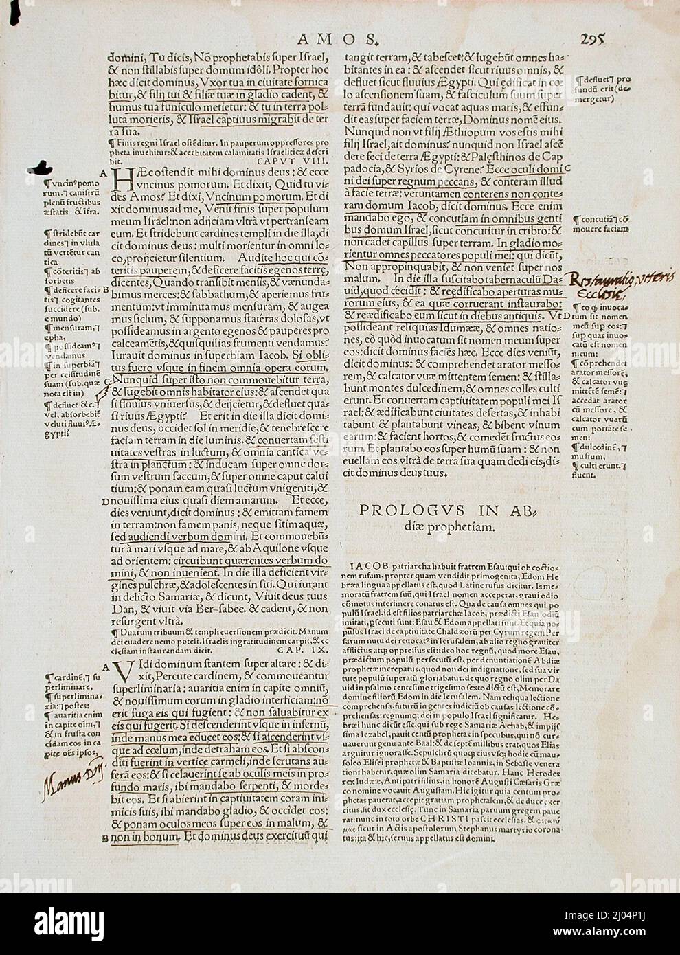 Leaf from Biblia Breves. Germany, circa 1500. Prints. Letterpress text ...