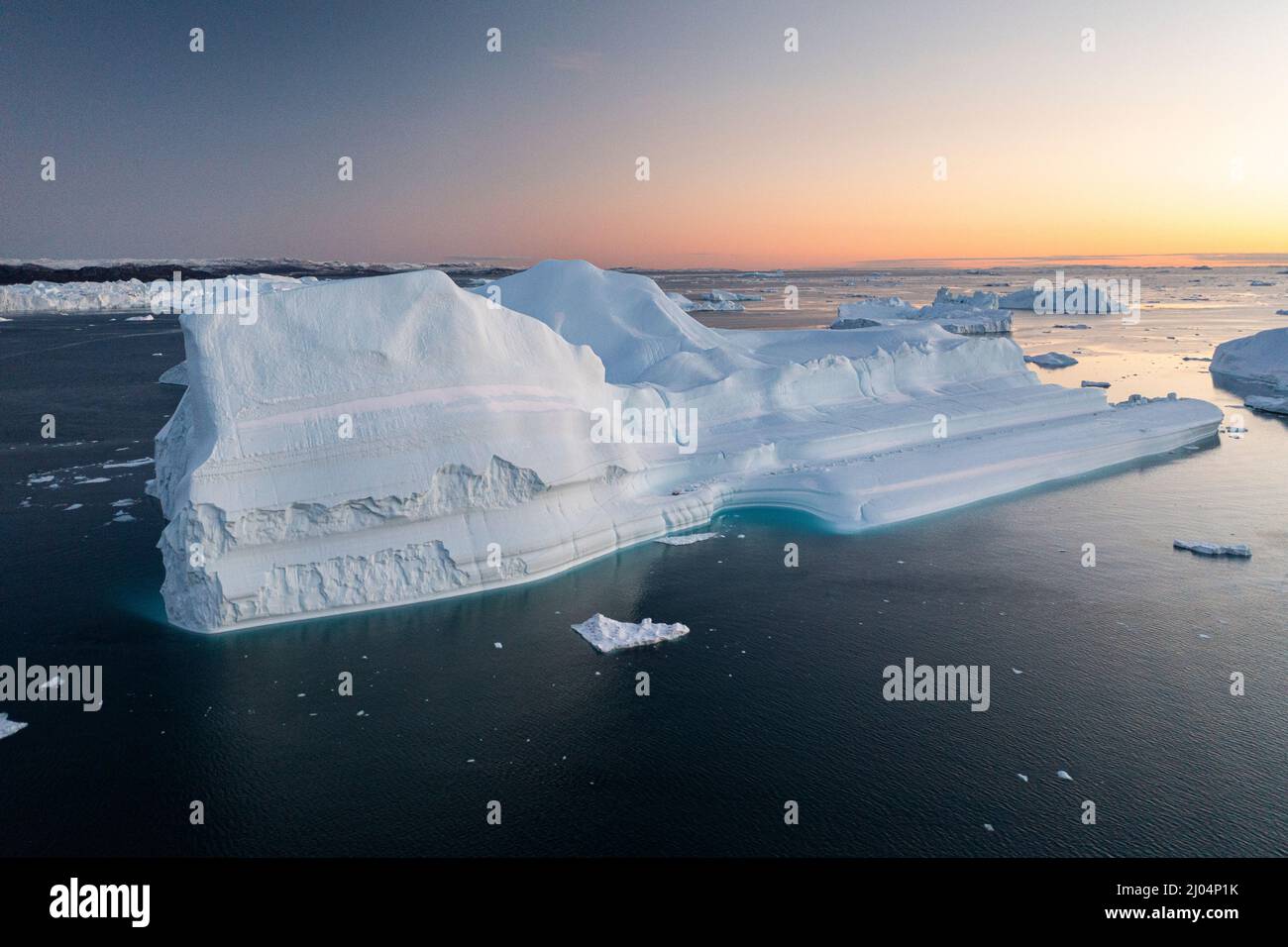 Aerial view iceberg hi-res stock photography and images - Alamy