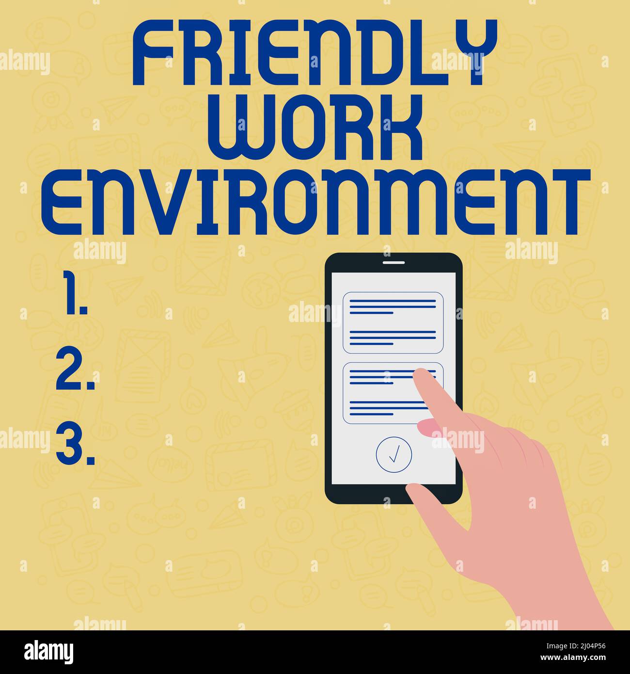 Inspiration showing sign Friendly Work Environment. Business concept ...