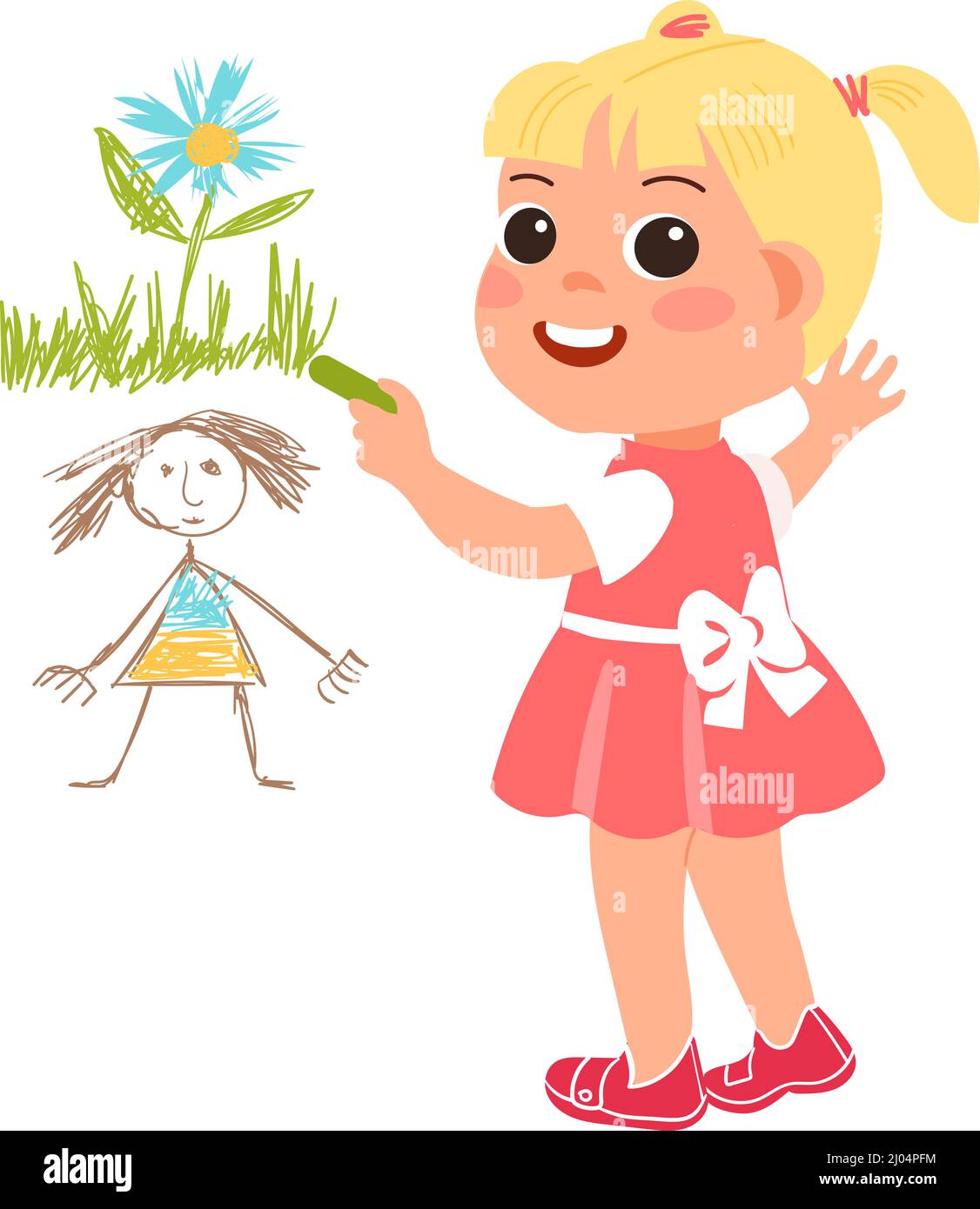 Girl pictures Stock Vector Images - Alamy