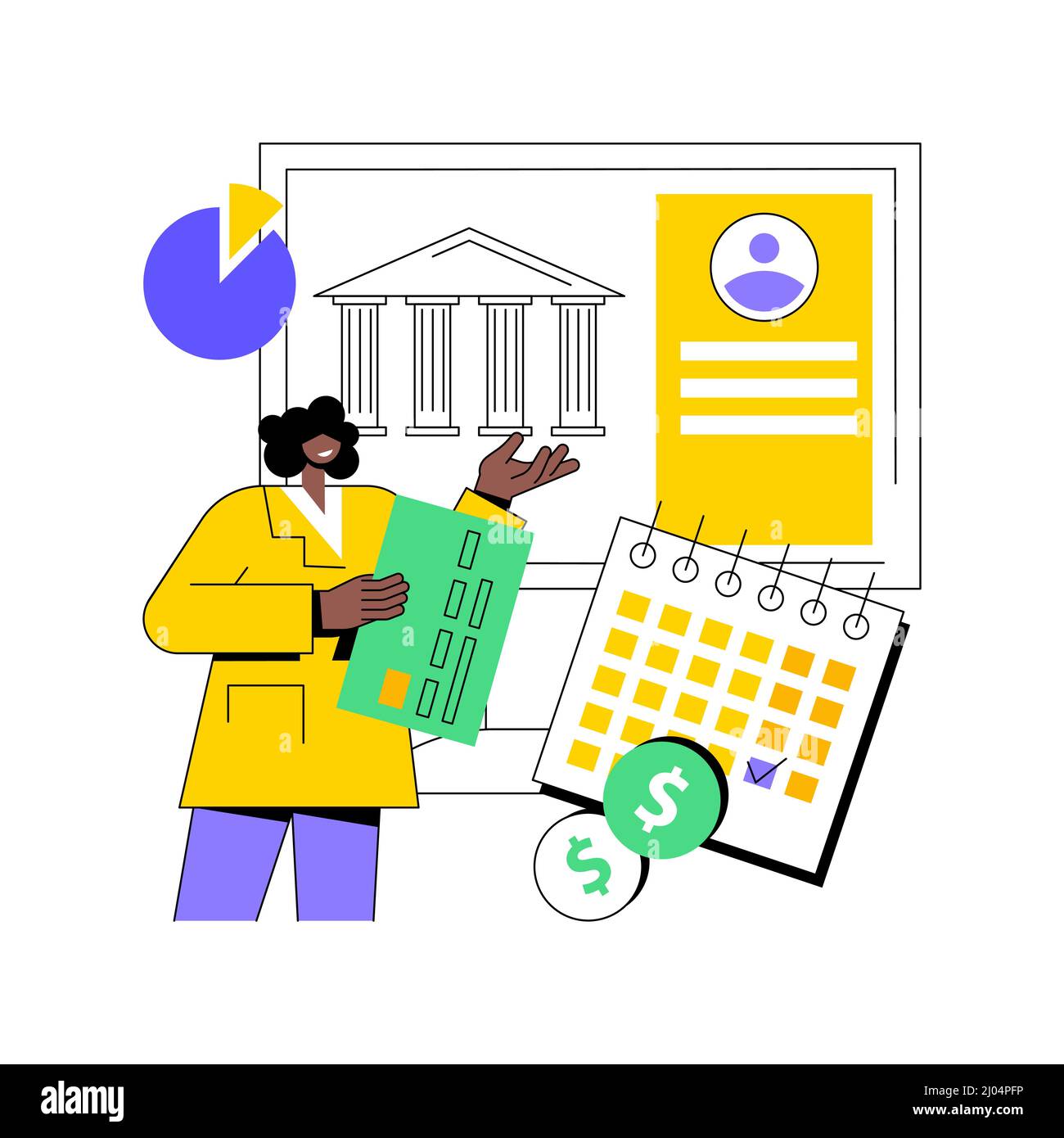 Billing and payment agreement Stock Vector Images - Alamy