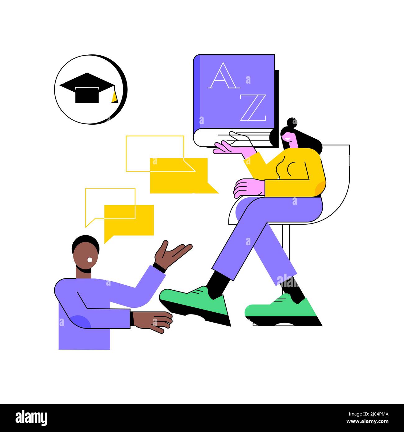 Language immersion Stock Vector Images - Alamy